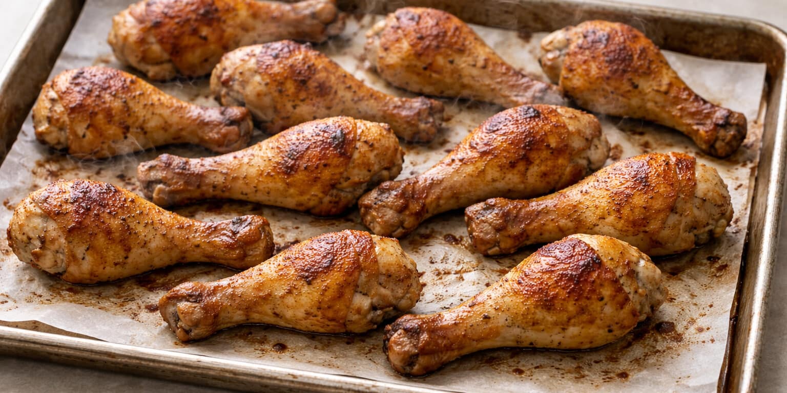 Crispy Baked Chicken Drumsticks (No Frying Needed)